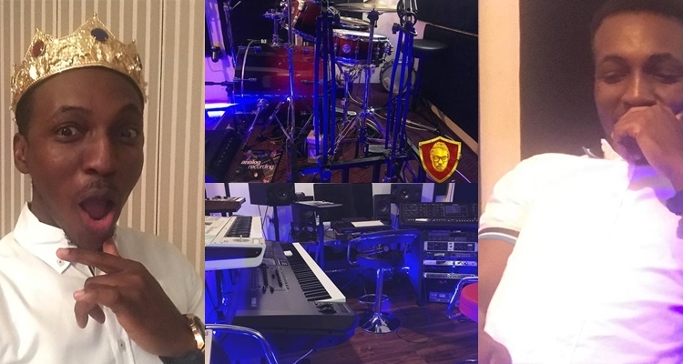 Gospel Musician, Frank Edwards shows off his multi-million music studio