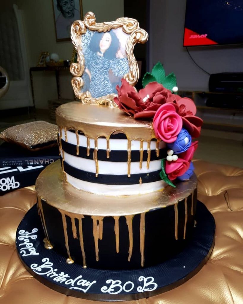 Bobrisky shares photos of birthday cake Tonto Dikeh bought for him ...