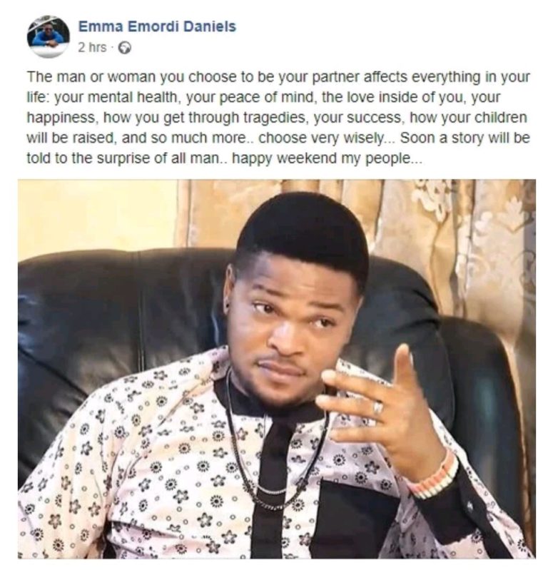 Actor Emma Emordi speaks up, after ex-wife accused him of stealing and ...