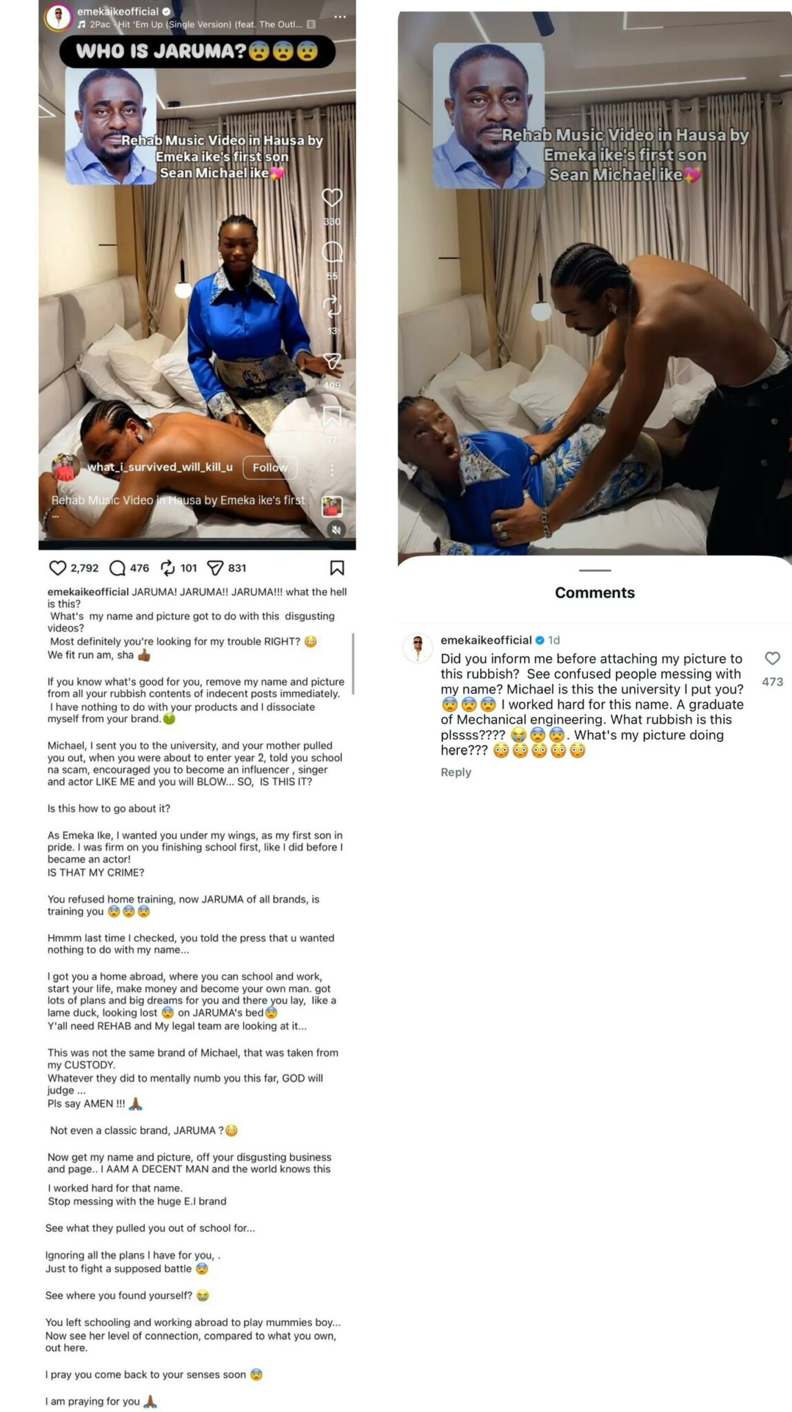 Beyond the Jaruma video: Inside Emeka Ike’s tumultuous relationship ...