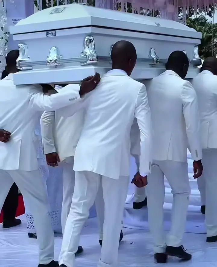 Emotional Scenes at Alexx Ekubo's Funeral in Abia State