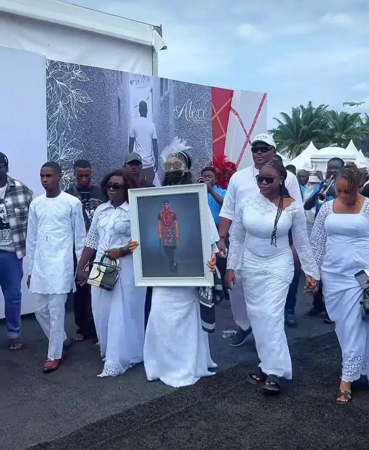 Emotional Scenes at Alexx Ekubo's Funeral in Abia State