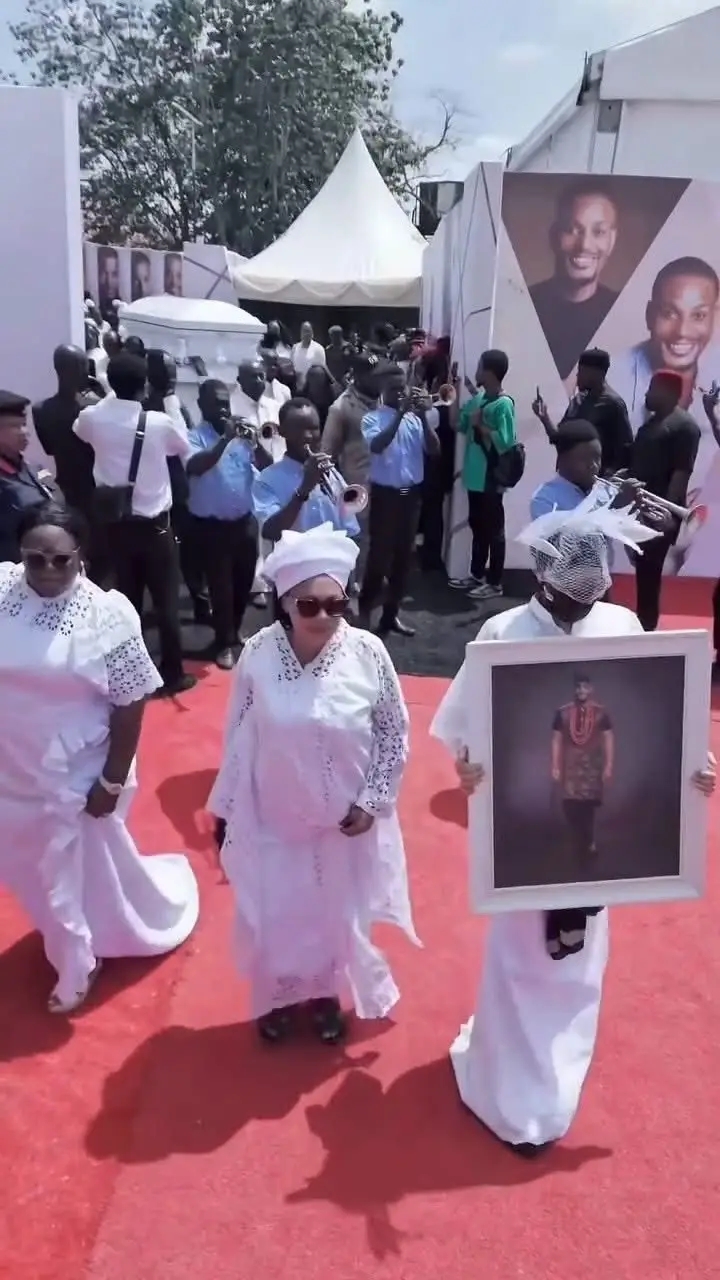Emotional Scenes at Alexx Ekubo's Funeral in Abia State